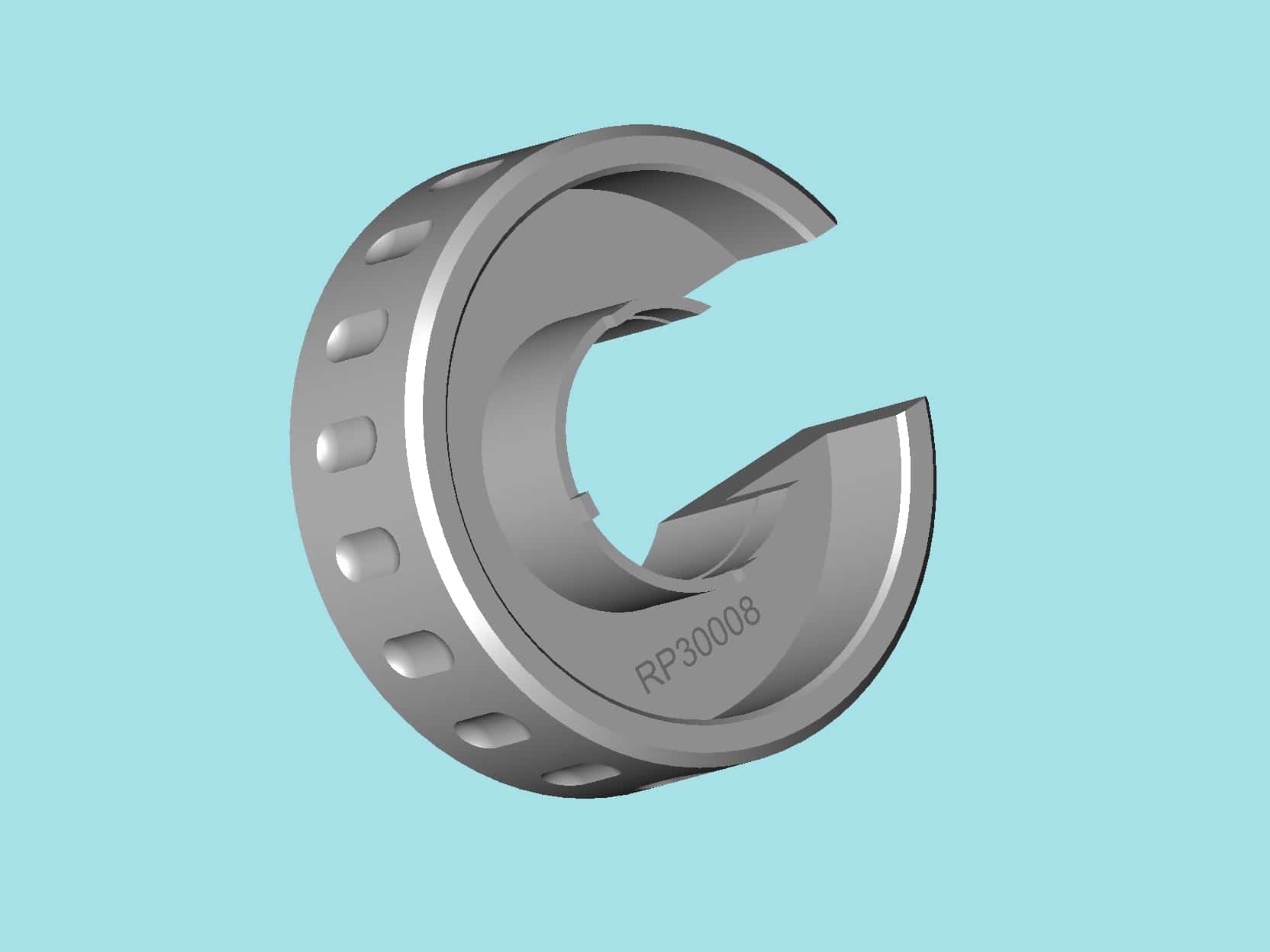 Hand tool control body grip nut compatible with Olympus 140-290 serie ...